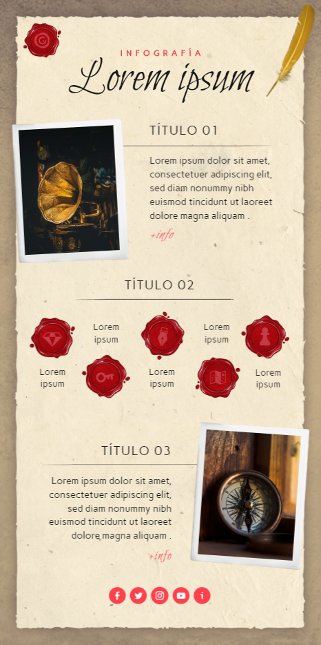 Infografía historia | Plantillas de Genially